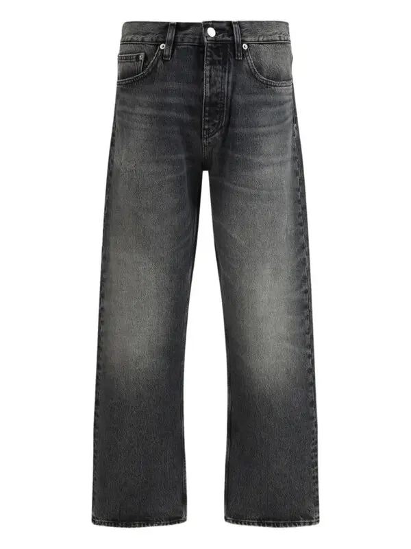 SUNFLOWER Wide Twist Jeans - New Black Worn