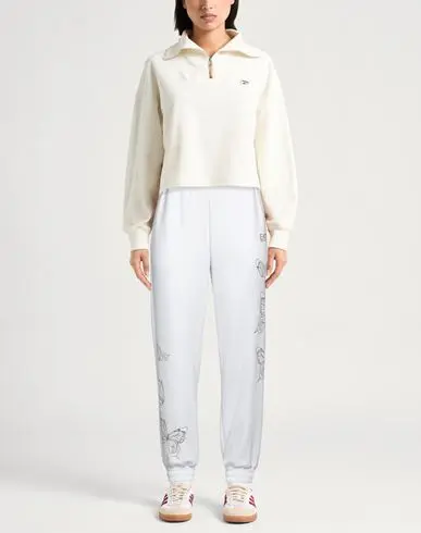 EA7 Polyester, Modal, Elastane Track Pants With Metallic Print - White