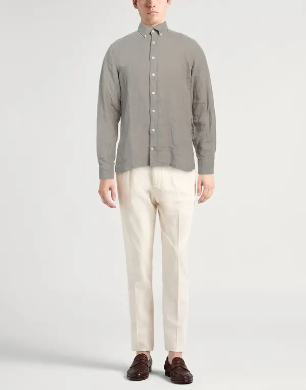 HACKETT Shirt Size Linen - Sage Green