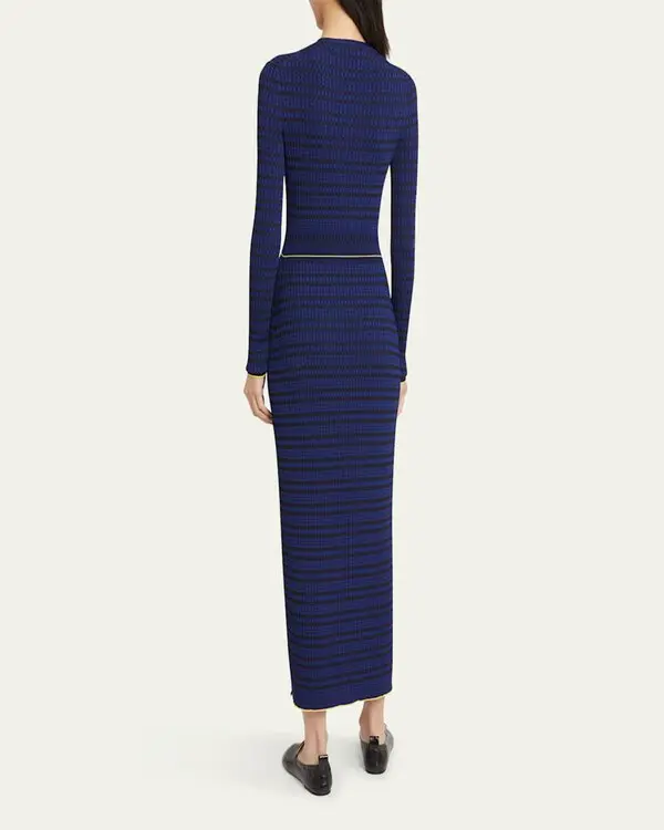 Proenza Schouler White Label Proenza Schouler Pswl Ivanna Long-sleeve Micro Check Dress