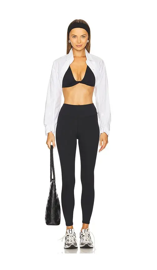 WeWoreWhat Twist Front Bra Top - Black