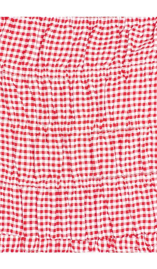Solid & Striped X Delta Dress - Apple Red Gingham