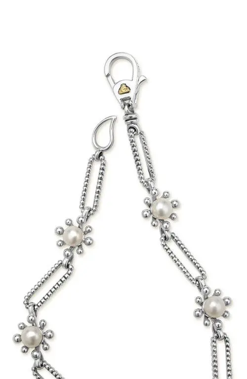 Lagos Sterling And Pearl Bracelet