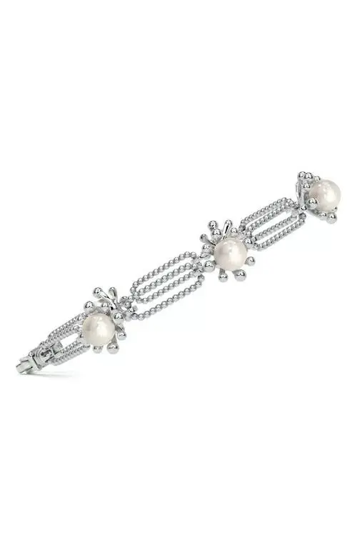 Lagos Sterling And Pearl Bracelet