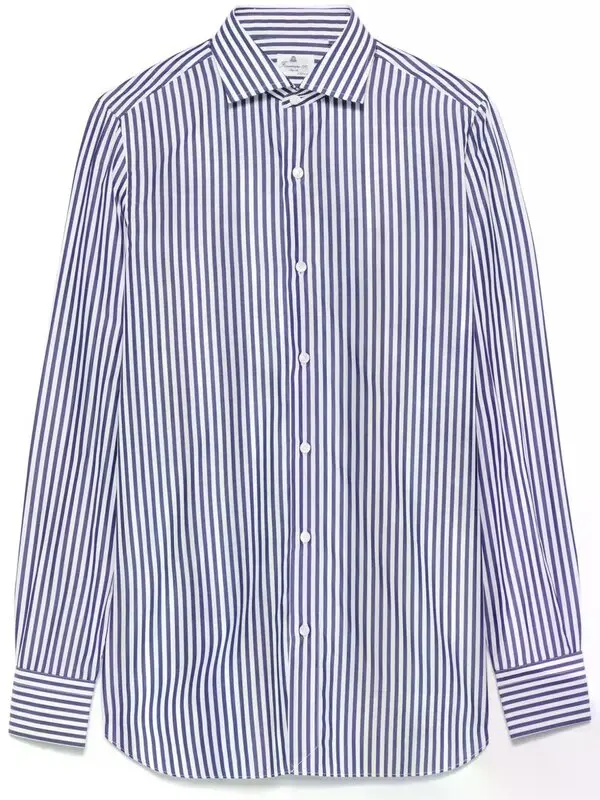 FINAMORE 1925 Striped Shirt - White