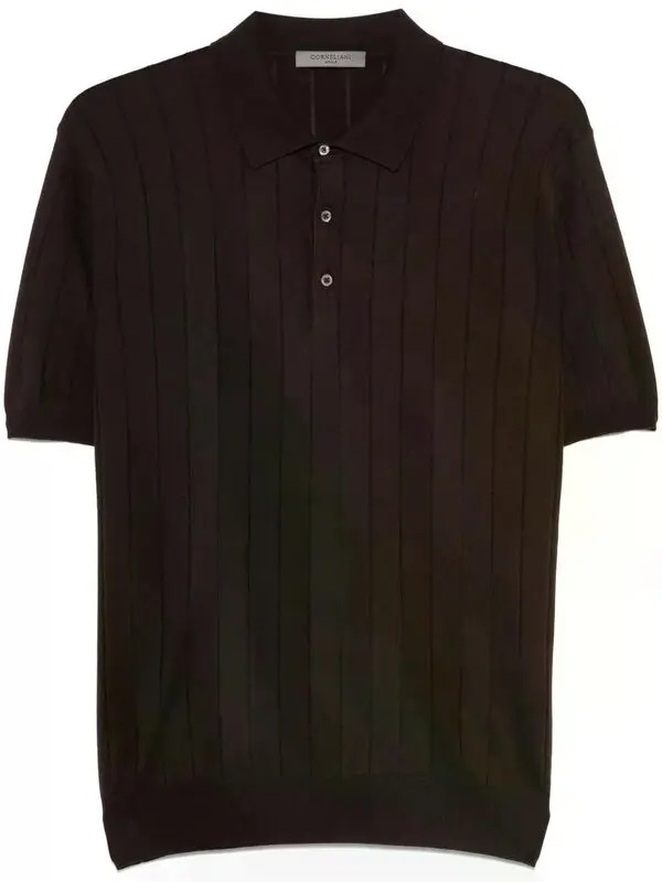 Corneliani Cotton Polo Shirt - Brown