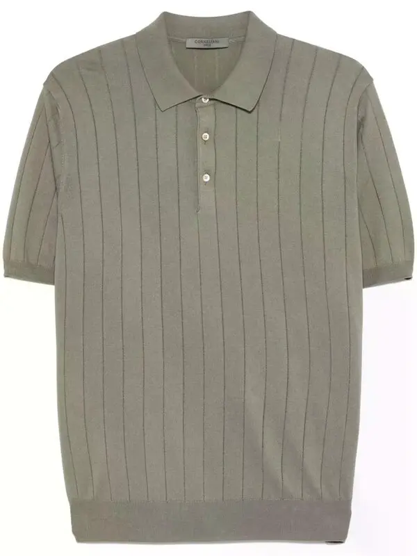Corneliani Cotton Polo Shirt - Green