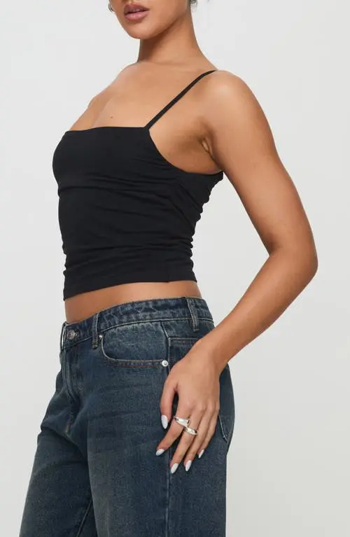 Princess Polly Ruched Camisole - Black