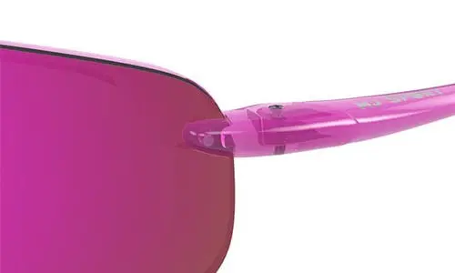 Maui Jim Ho'okipa 64mm Rectangular Sunglasses - Shiny Cyclamen Pink
