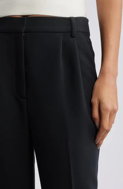 OPEN EDIT Straight-leg Trousers - Black