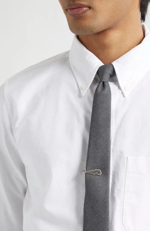 Thom Browne Whale Sterling & Enamel Tie Clip