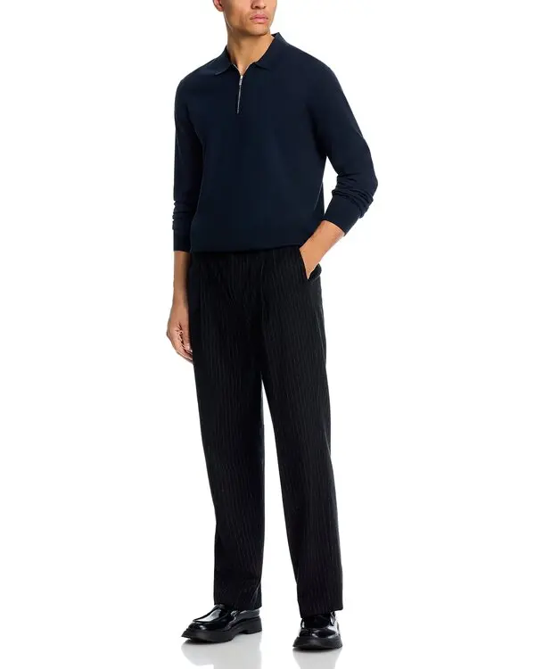 Theory Polo Quarter Zip Fine Knit