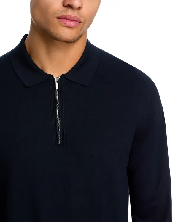 Theory Polo Quarter Zip Fine Knit