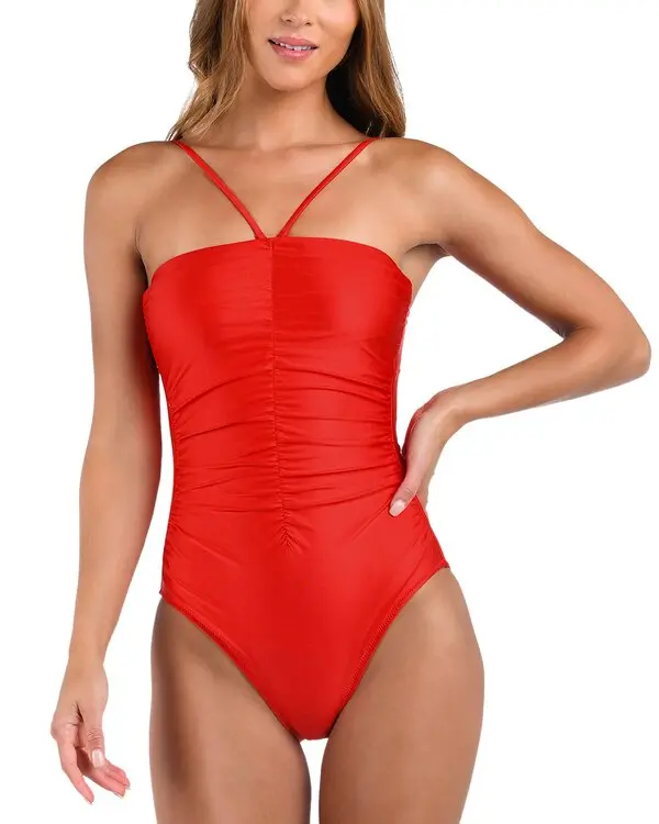 L'Agence Aubrey Shimmer One-piece Swimsuit