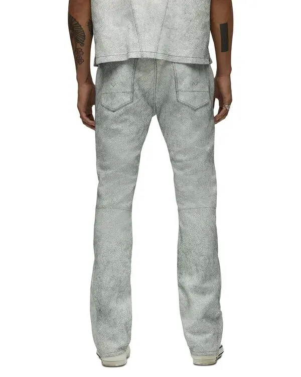 Hudson Jeans Walker Kick Flare Leather Pants