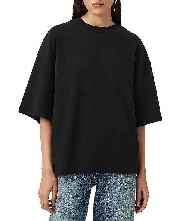 ALLSAINTS Amelie Oversized Tee - Black