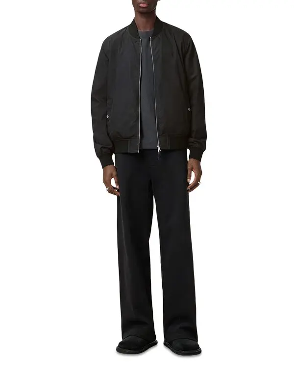 ALLSAINTS Bassett Reversible Bomber Jacket - Black/command Blue