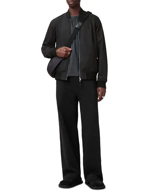 ALLSAINTS Bassett Reversible Bomber Jacket - Black/command Blue