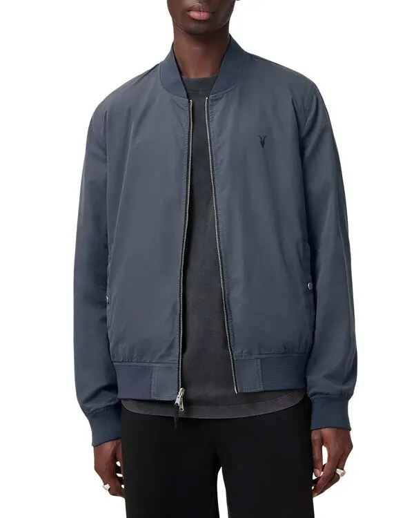 ALLSAINTS Bassett Reversible Bomber Jacket - Black/command Blue