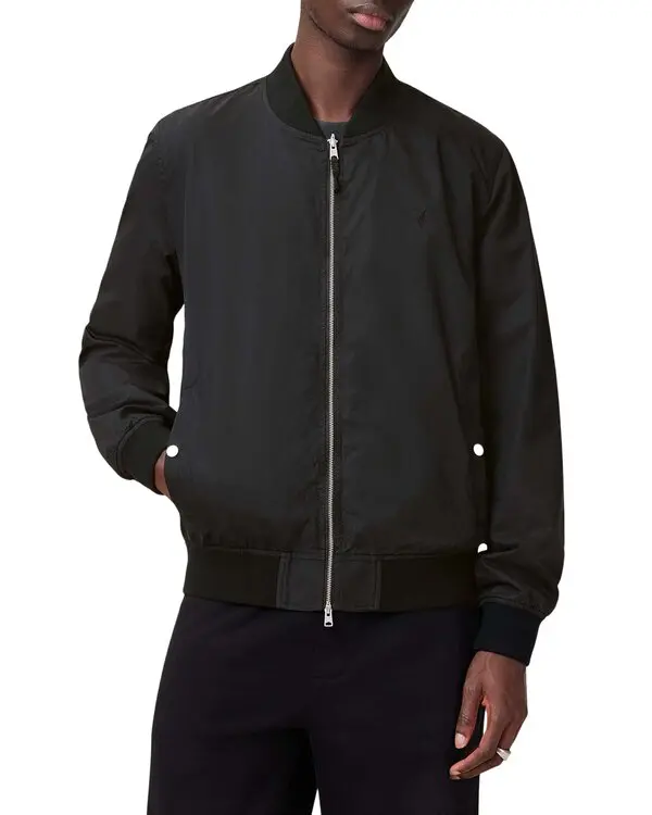 ALLSAINTS Bassett Reversible Bomber Jacket - Black/command Blue