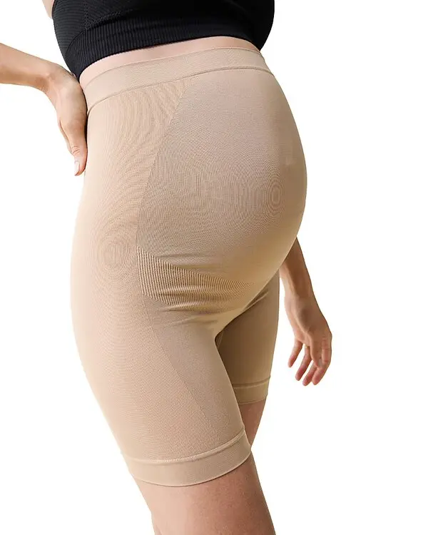 Ingrid & Isabel® Shapewear Maternity Shorts, Pack Of 2 - Beige/ Beige