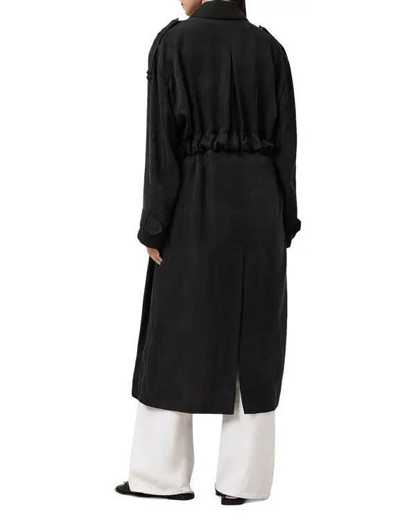 ALLSAINTS Linnie Trench Coat - Black