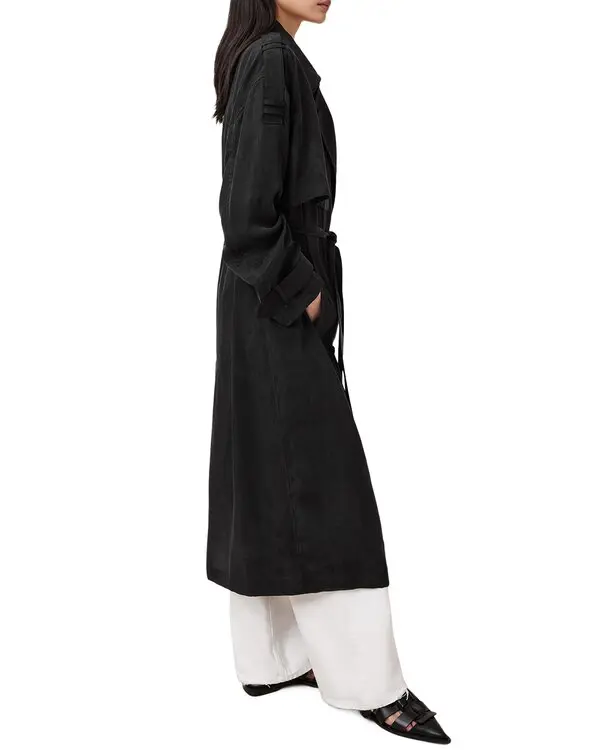 ALLSAINTS Linnie Trench Coat - Black