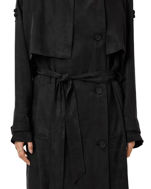 ALLSAINTS Linnie Trench Coat - Black
