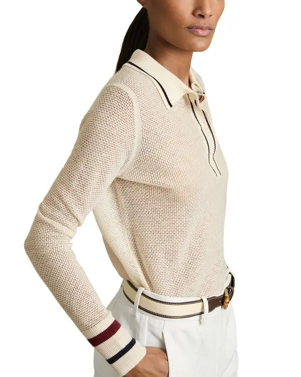 REISS Cece Tipped Polo