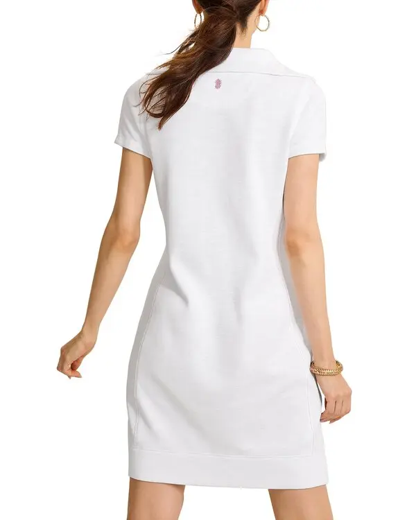 white christmas dresses Tommy Bahama Illusion Frond Balloon Sleeve Short Dress White main image 1