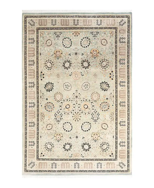 Bloomingdale'S Mogul M1479 Area Rug, 6'3 X 9'1 - Light/blue