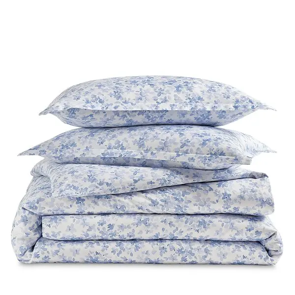 SKY Meadow Sateen Duvet Cover Set, Full/queen Exclusive - Blue