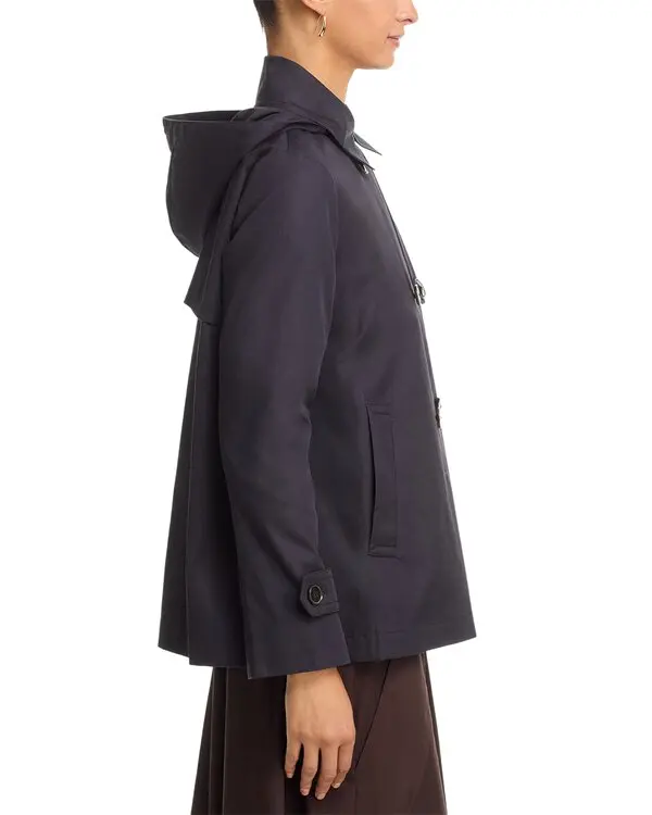 Herno Short Trench Coat - Navy