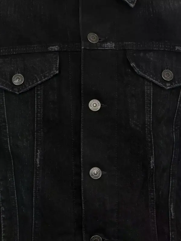 Balenciaga Logo-appliqué Denim Jacket