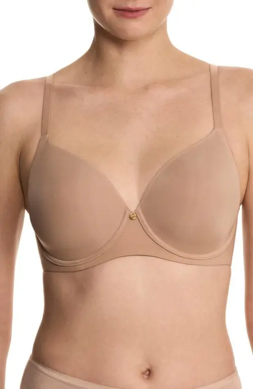 Natori Cloud Comfort Full Fit Back Smoothing T-shirt Bra - Buff