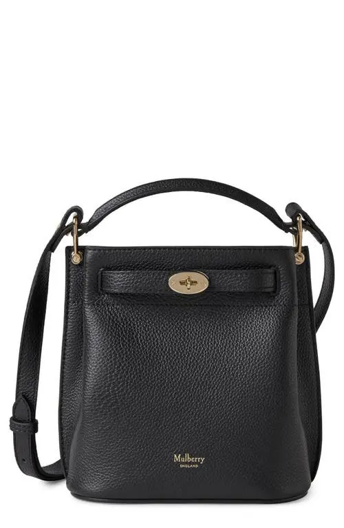 Mulberry Mini Islington Leather Bucket Bag - Black