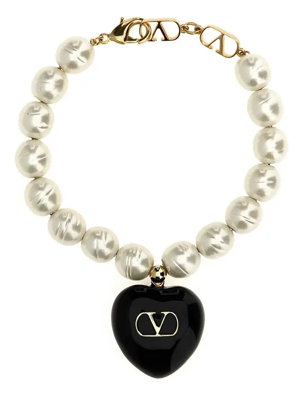 Valentino Garavani Coeur Royal Bracelet - White