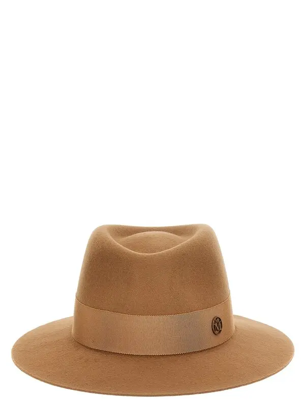 MAISON MICHEL Andre' Fedora Hat - Brown