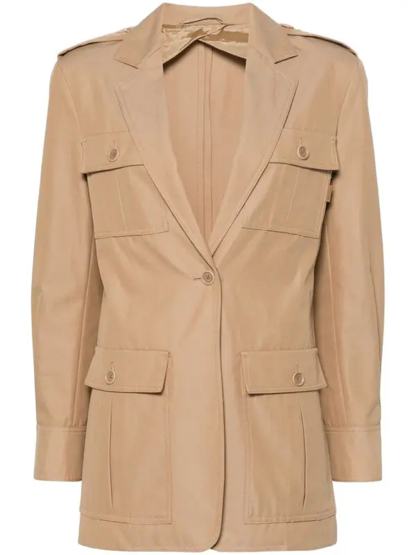 Max Mara Cotton Canvas Trench Coat