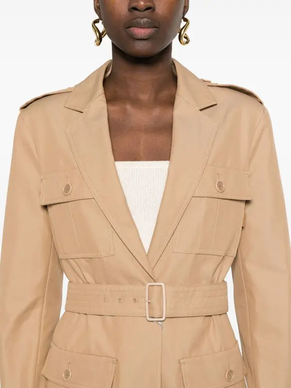 Max Mara Cotton Canvas Trench Coat