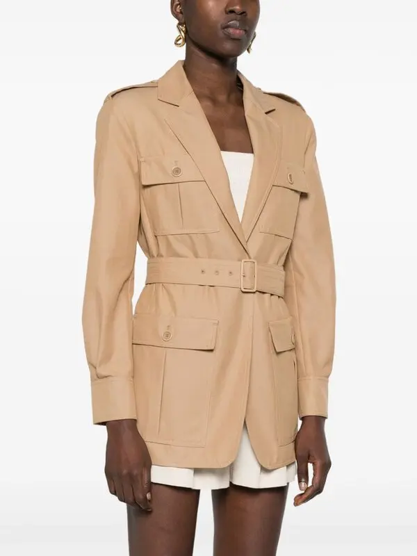 Max Mara Cotton Canvas Trench Coat