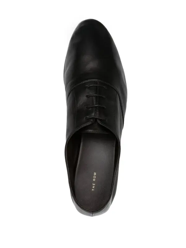THE ROW Leather Lace-up Shoes - Black