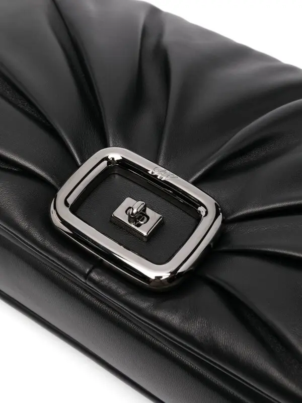 ROGER VIVIER Viv' Choc Leather Clutch