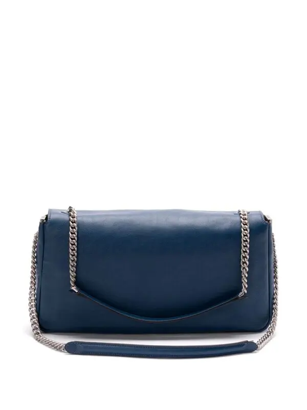 Fendi Baguette Chain Large Shoulder Bag - Blue