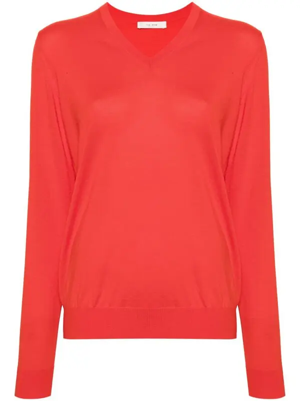 THE ROW Wwool V Necked Sweater
