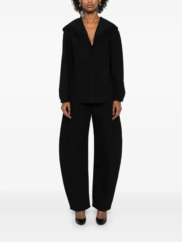 Alaïa Round Denim Cotton Jeans