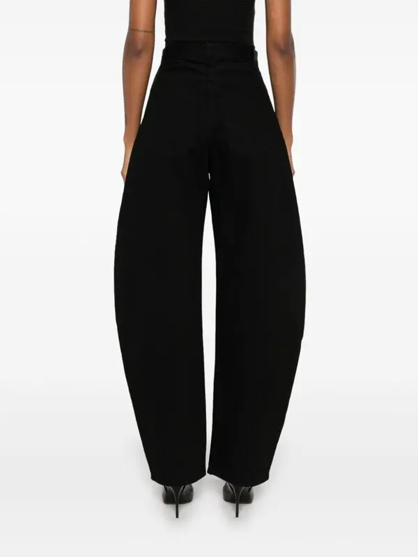 Alaïa Round Denim Cotton Jeans