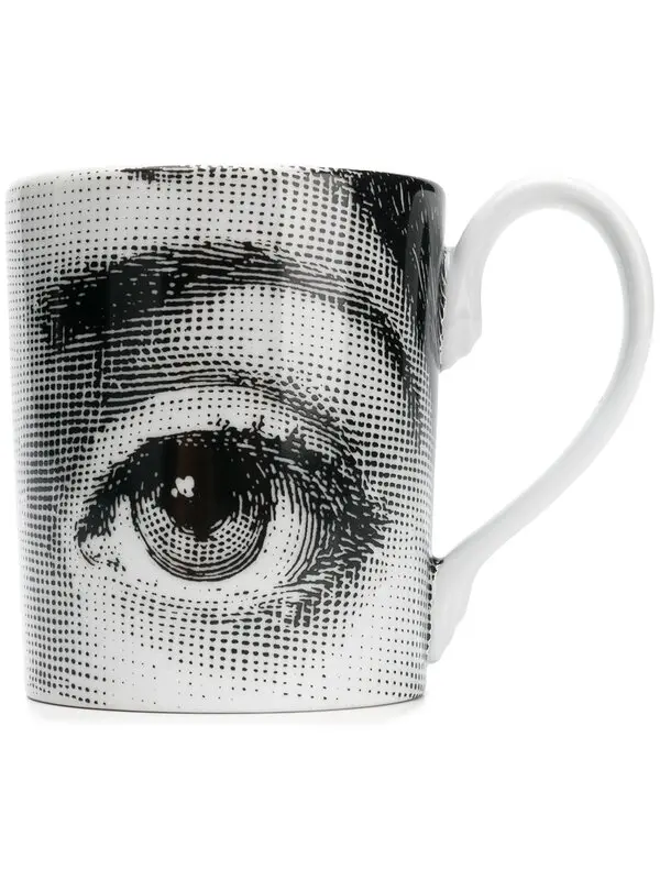 FORNASETTI Mug Occhi - White