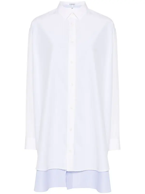 Loewe Cotton And Silk Blend Shirt Dress