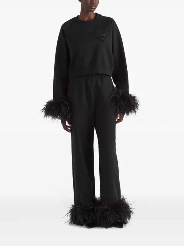 Prada Feathered Sweatpants